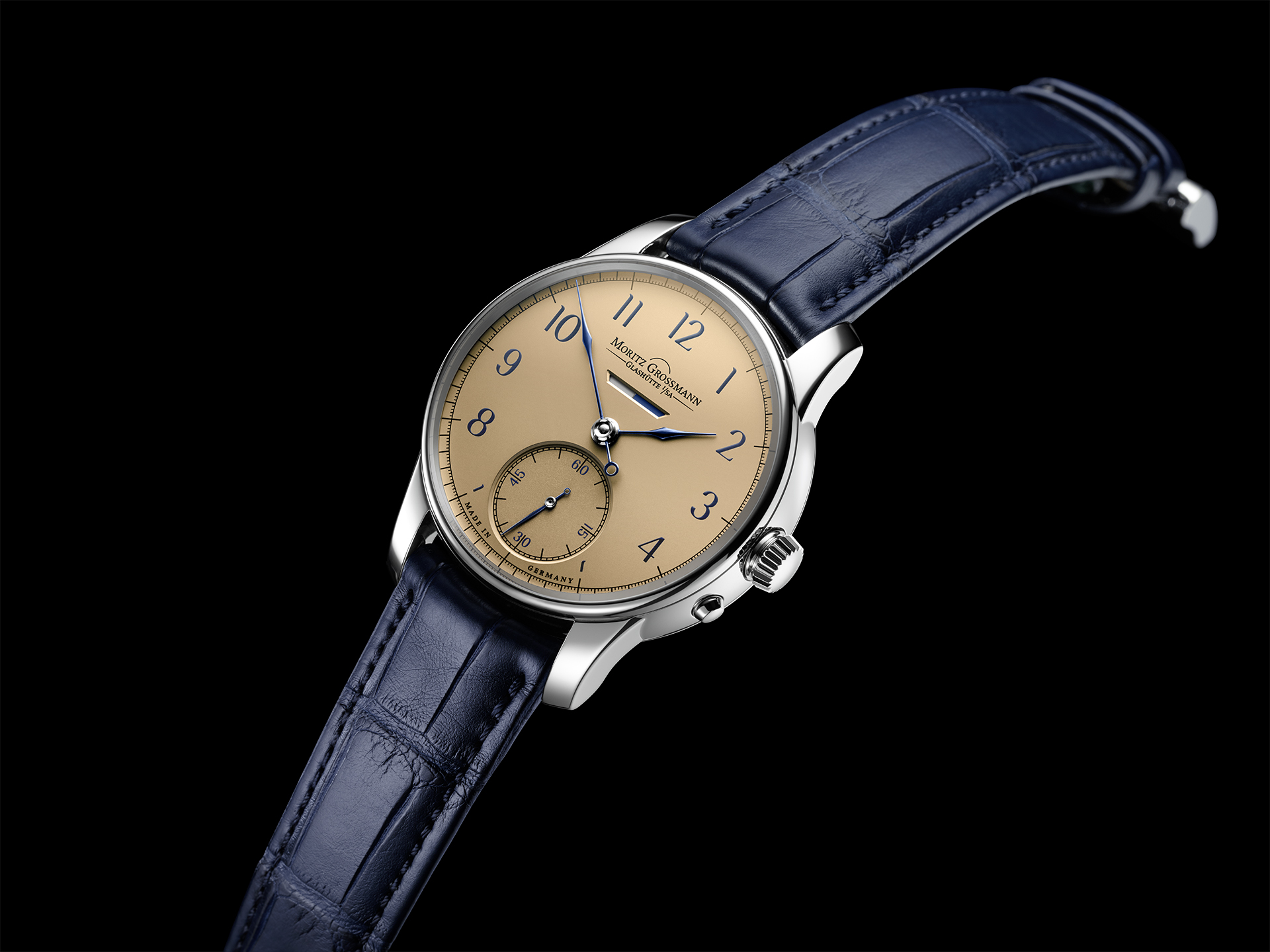 Moritz Grossmann BENU GANGRESERVE Lachs – ManuFaktUhr – Uhren und Lebensart